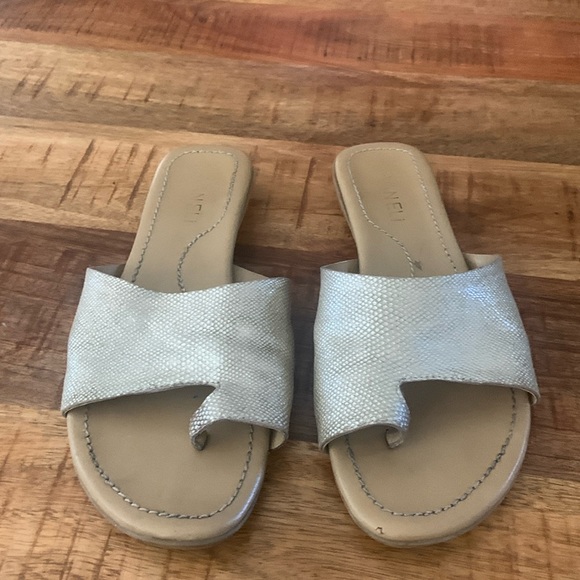 Vaneli | Shoes | Vaneli Metallic Colored Slip On Sandals | Poshmark